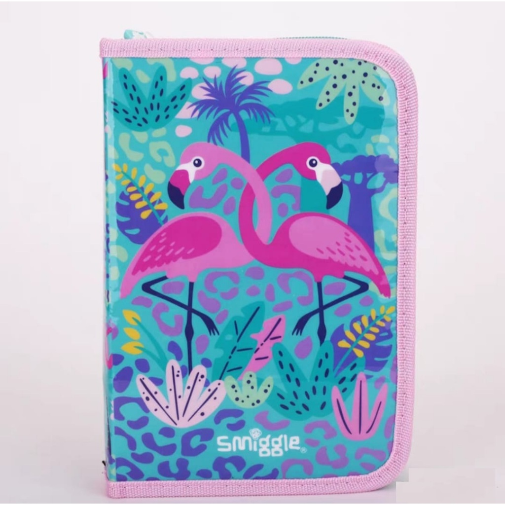 Jual Smiggle Flamingo green backpack lunchbag hardtop bottle original ...