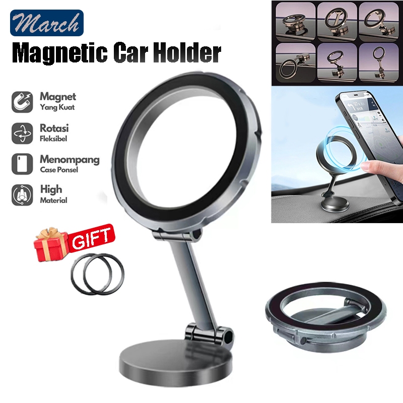 Jual Magsafe Magnet Car Holder Hp Mobil Magnetic Universal 360 ...