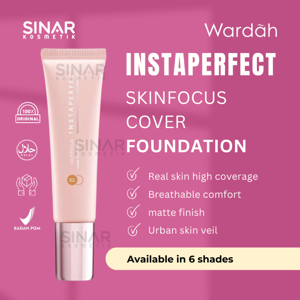 Jual Wardah Instaperfect Skinfocus Cover Foundation 30ml | Shopee Indonesia