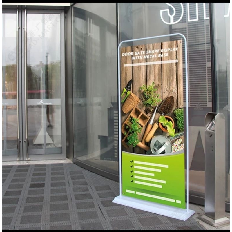 Jual Stand Door Frame Banner Outdoor 60x160 80x180 | Shopee Indonesia