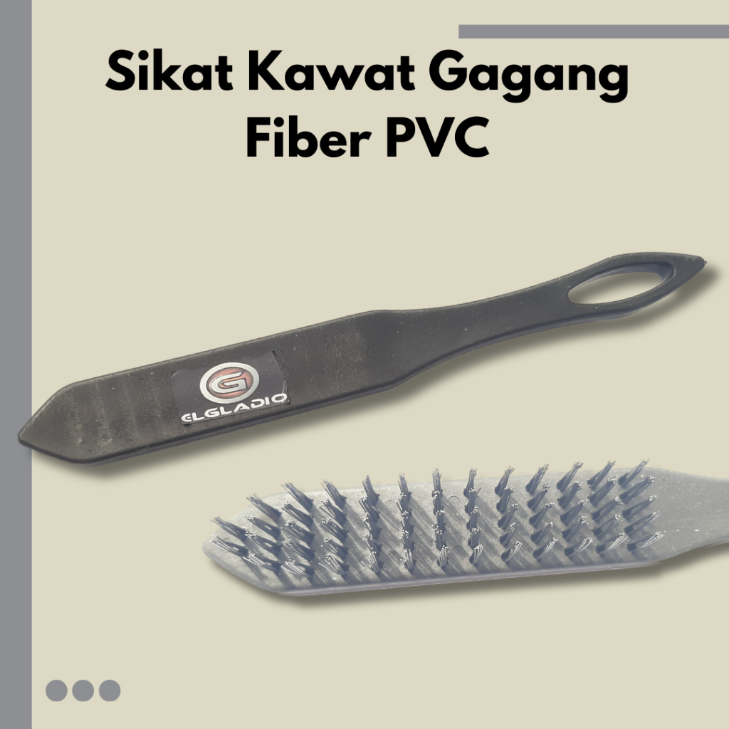Jual Sikat Kawat Baja Gagang Fiber PVC | Shopee Indonesia