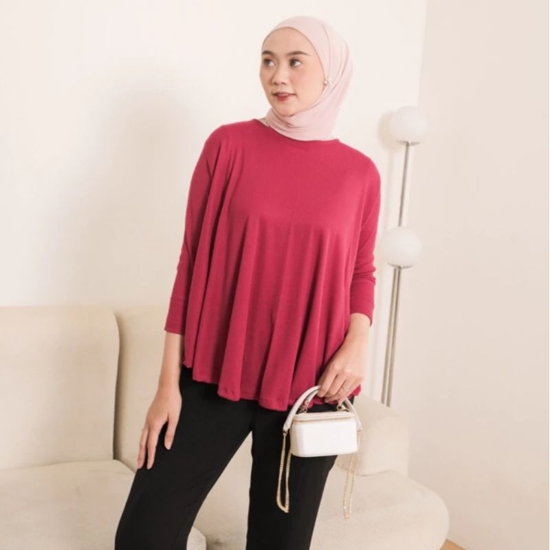 Jual ATASAN OLlVIA BLOUSE WANITA KOREA / KAOS ZAECA KNIT RIB PREMIUM ...
