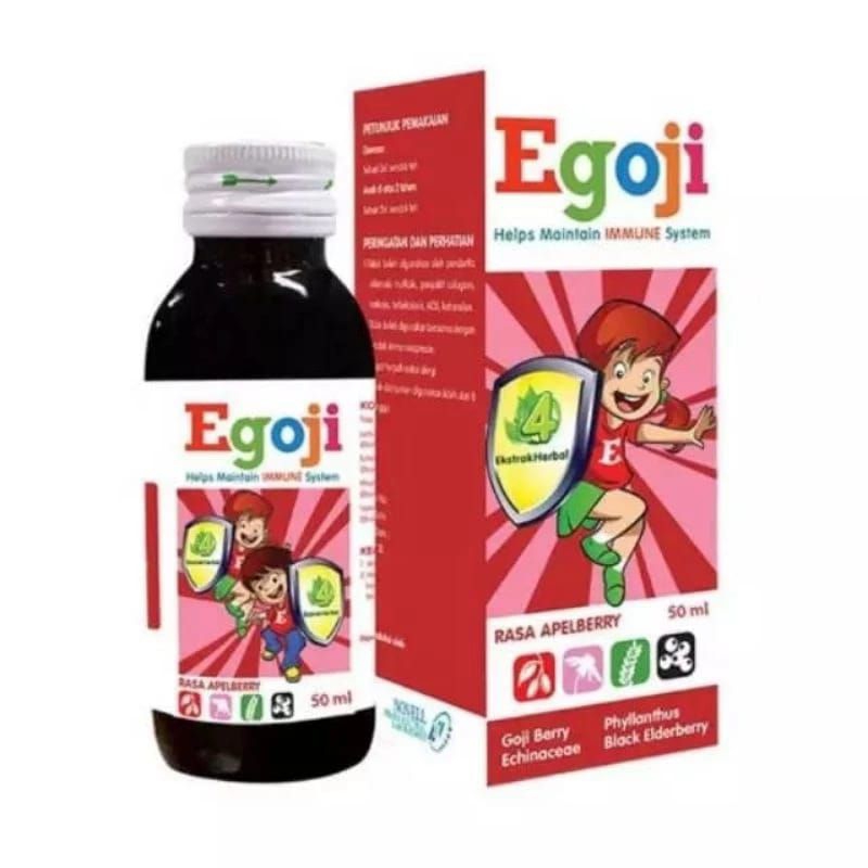 Jual Egoji Sirup Rasa AppleBerry 50 ml Multivitamin Untuk Daya Tahan ...