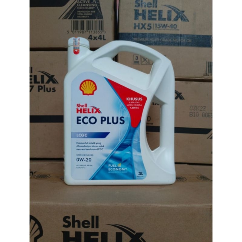 Jual OLI SHELL HELIX ECO PLUS 0W-20 ORIGINAL BARCODE || OLI MOBIL LCGC ...