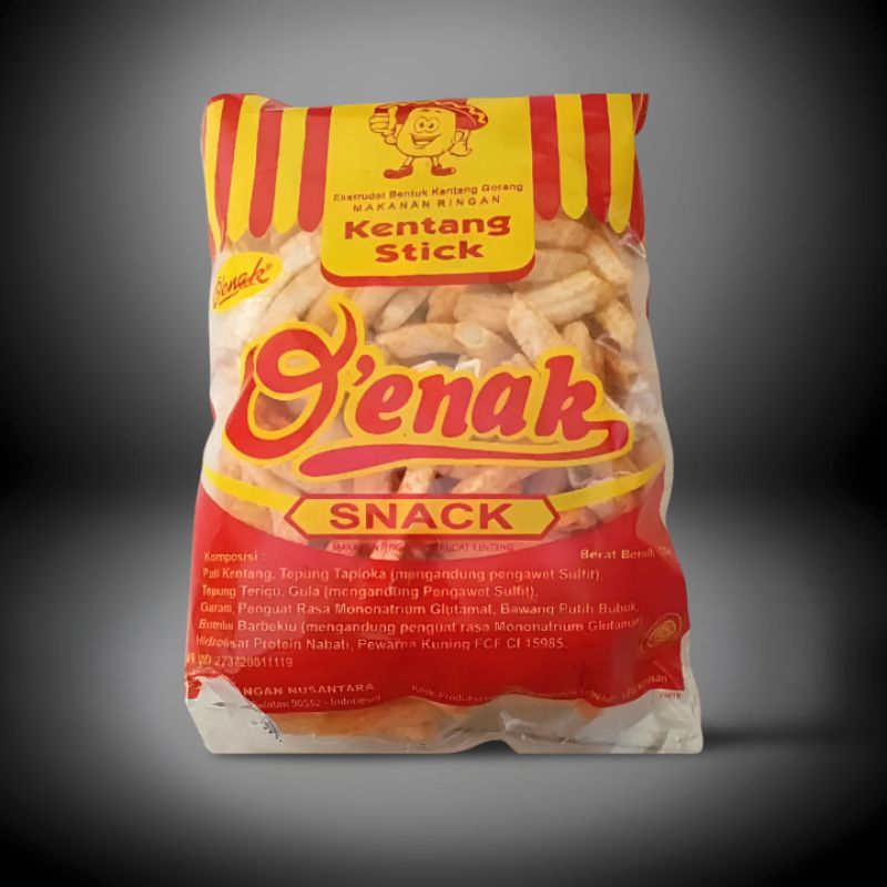 Jual Kerupuk Snack O Enak Kentang stick isi 180 gr | Shopee Indonesia