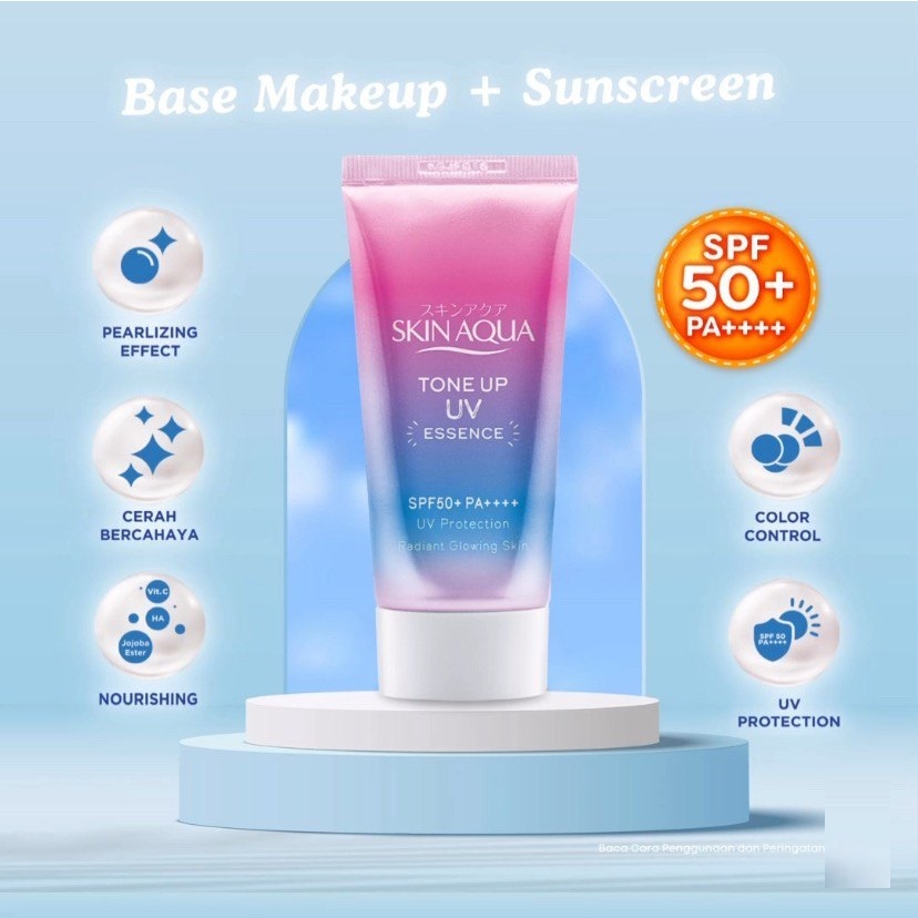 Jual SKIN AQUA UV Tone Up Essence SPF 50+ PA++++ - 40gr | Shopee Indonesia