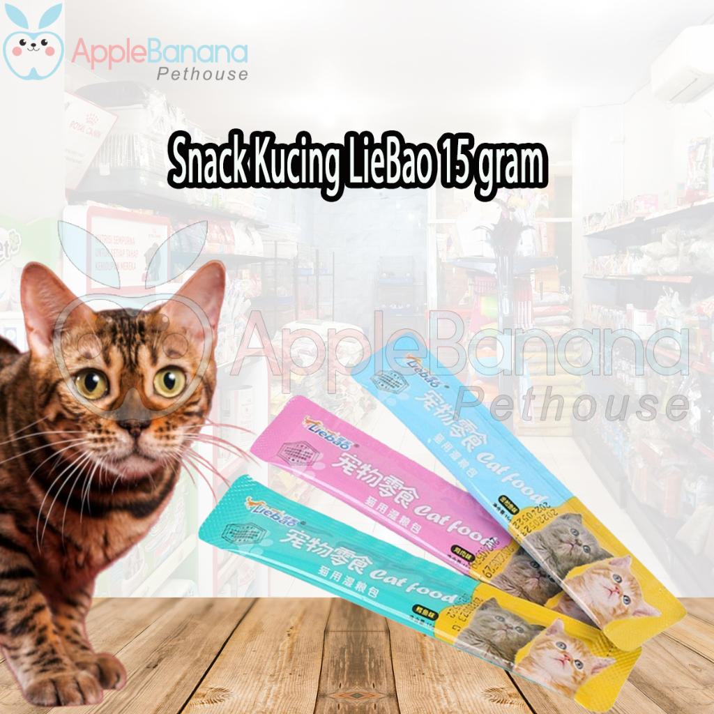 Jual Snack kucing Liebao 15gr Cat snack Pet snack Creamy cat Makanan ...