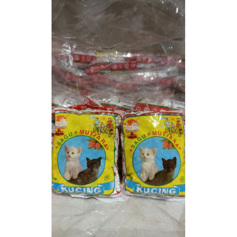 Jual sagu mutiara cap kucing || bahan untuk bikin bubur, cendol, dan ...
