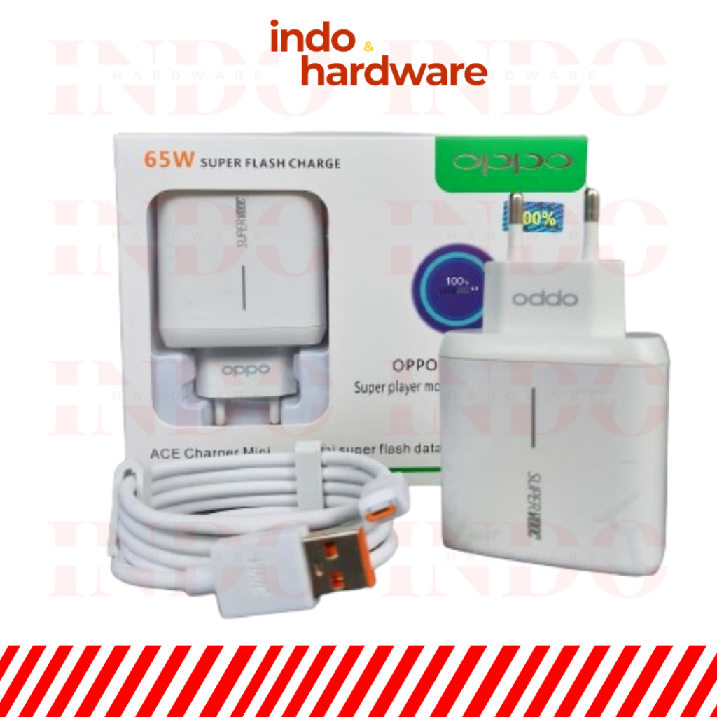 Jual Charger Carger Oppo 65W Type C Support Fast Charging Super Vooc Reno Ace 2 Ori 100% 65 Watt ...