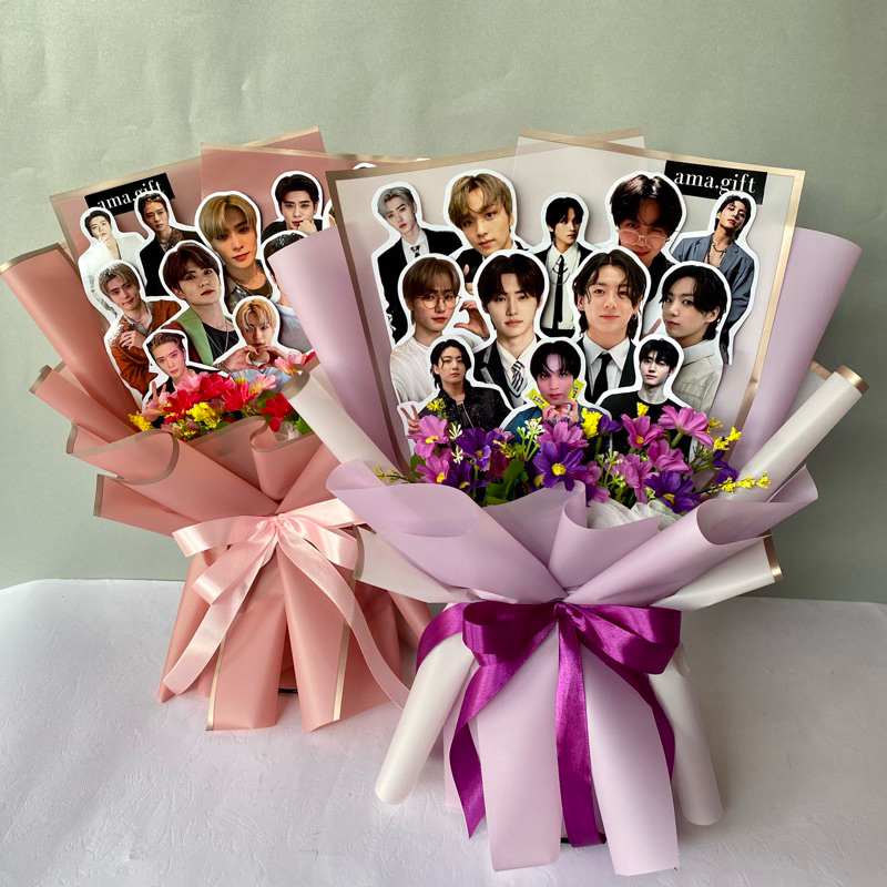 Jual Buket kpop model cutting | bouquet photocard | buket foto idol ...