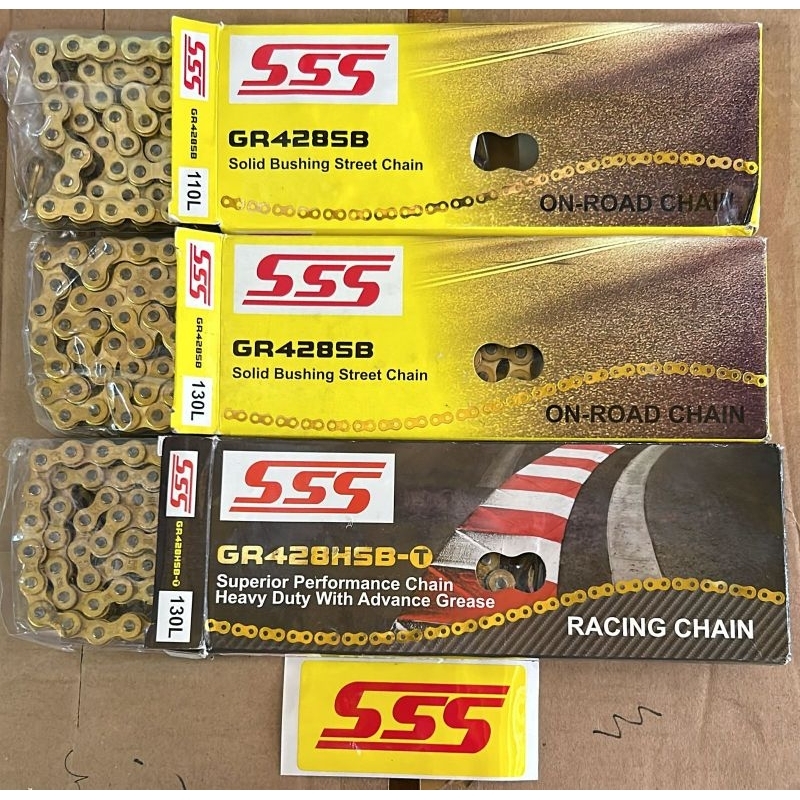 Jual [MURAH] RANTAI SSS 428 SB - 110L 130L , 428 HSBT - 130L ORIGINAL ...
