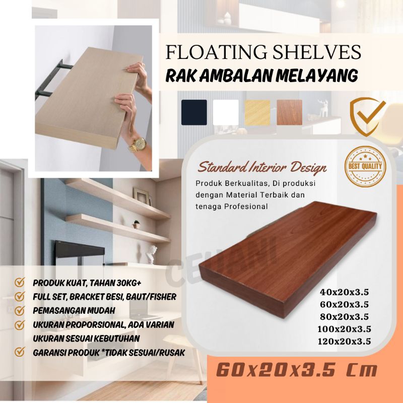 Jual RAK AMBALAN DINDING MINIMALIS | FLOATING SHELVES INTERIOR ...