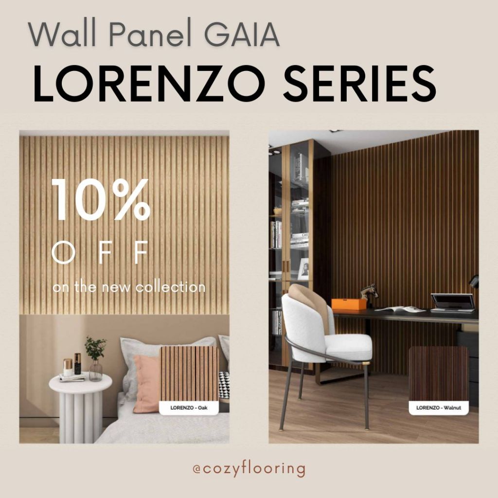 Jual Gaia WPC WallPanel Lorenzo Series - Wallpanel Panjang 2,9m ...