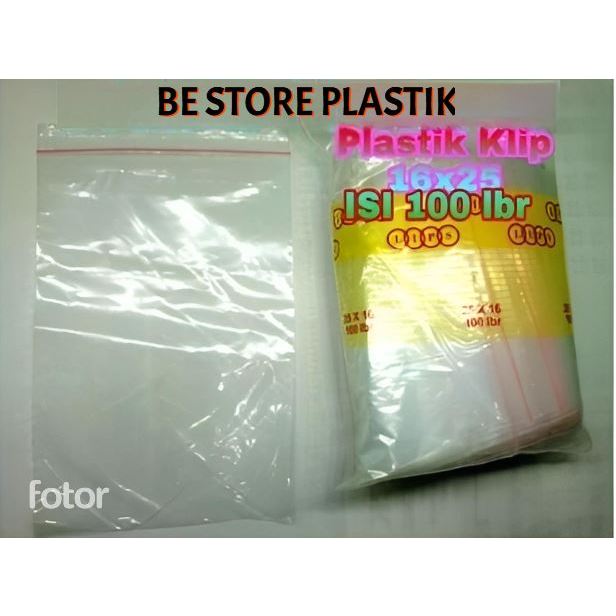 Jual Plastik Klip Ziplock bag Clip 16x25 CM Sealer PE Bening Bungkus ...