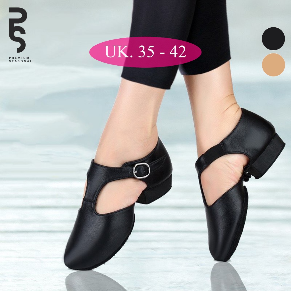 Jual BARBARA - Sepatu Dansa Wanita Kulit Lentur Latin/ Line Dance ...