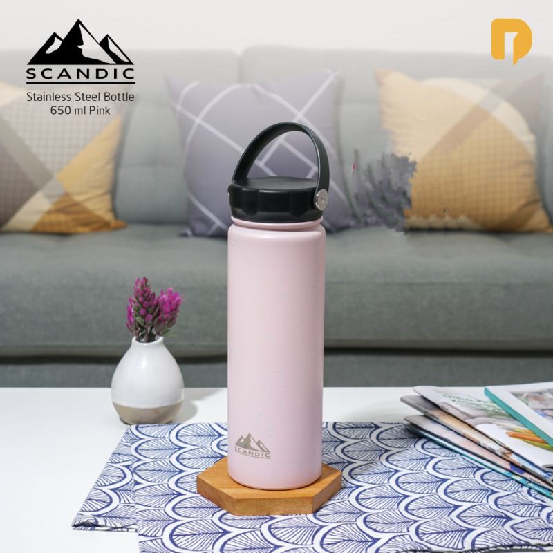 Jual Scandic Botol Minum Termos Stainless Steel Bottle 650 ml Pink ...