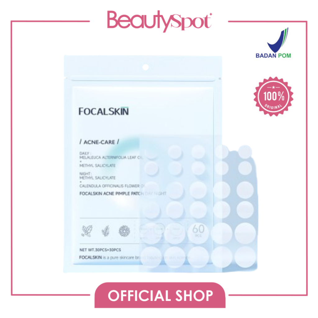 Jual FOCALSKIN Acne Cure Patch Pimple Spot Patch Sticker Jerawat Isi 60 ...