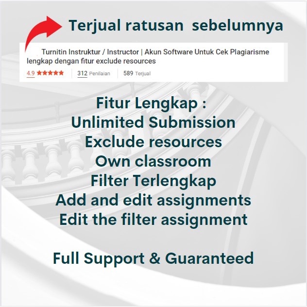 Jual Turnit in Instruktur / Instructor / | Untuk Cek Plagiasi ...