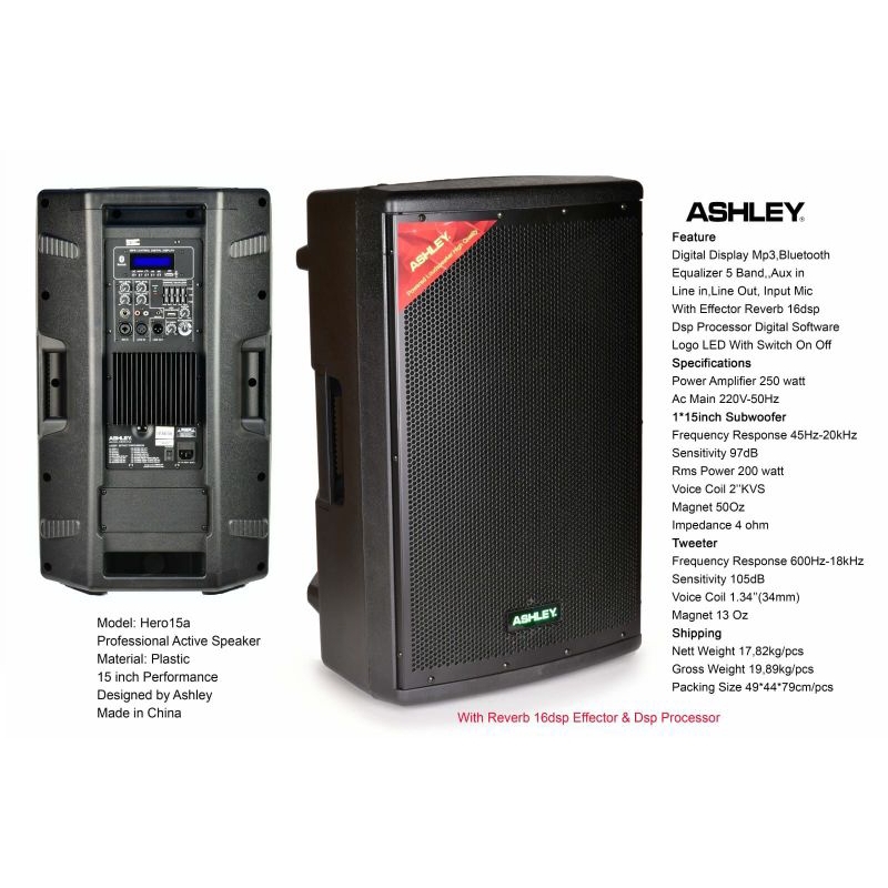 Jual Speaker Aktif Ashley Hero 15 A Original 15 inch ActiveHARGA PER ...