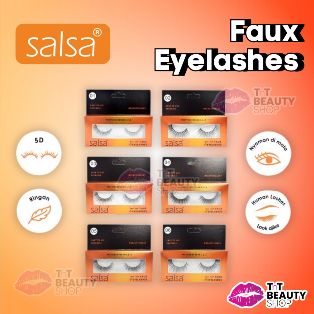Jual SALSA Faux Eyelashes - Bulu Mata Palsu Natural Fake Eyelash | TnT ...