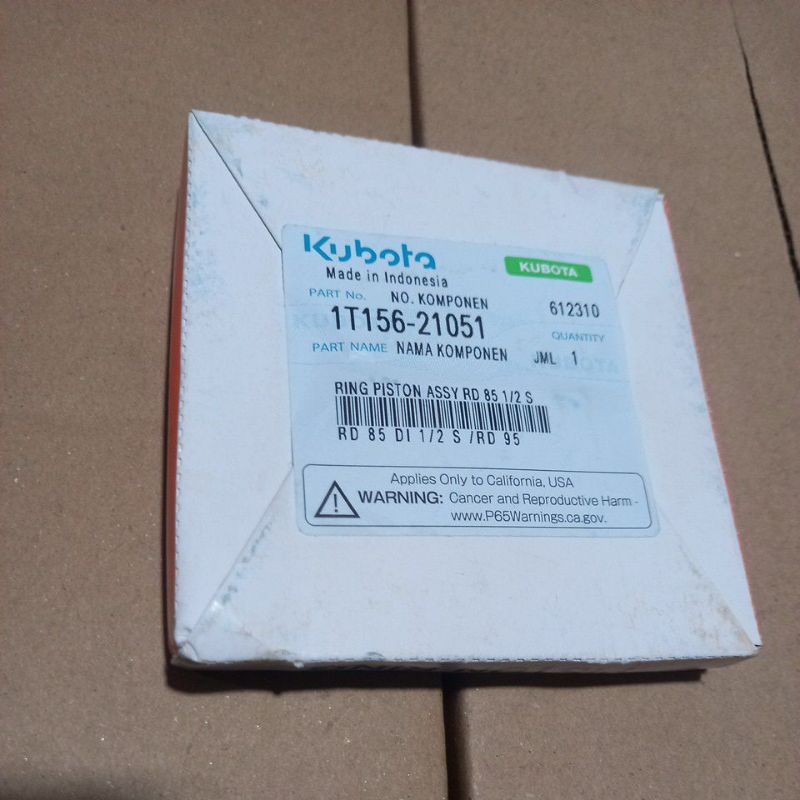 Jual ORIGINAL RING PISTON | RING SEHER KUBOTA RD85 DI 1/2 ( S ) UNTUK MESIN DIESEL PENGGERAK ...