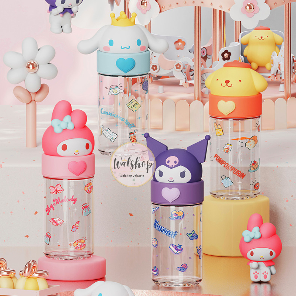 Jual Walshop - Tumbler Botol Sanrio Kepala Kuromi Melody Love 360ML ...