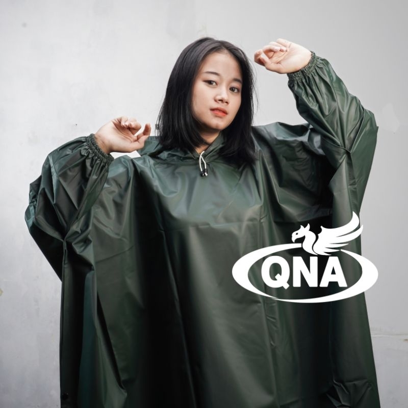 Jual JAS HUJAN PONCO LENGAN Kelelawar Pria Wanita Dewasa By QNA Jumbo | Shopee Indonesia