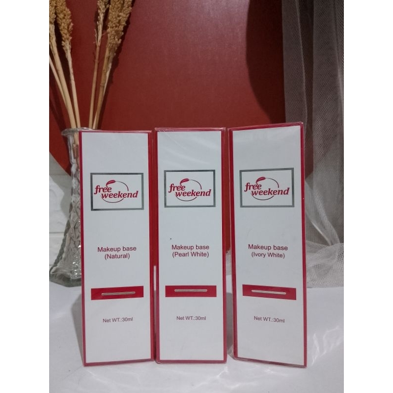 Jual free weekend base makeup primer 30ml ORI natural - Ivory white ...