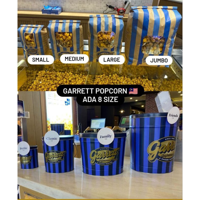 Jual OPEN PO popcorn garret classic tin/popcorn garret kaleng (READY 20 ...