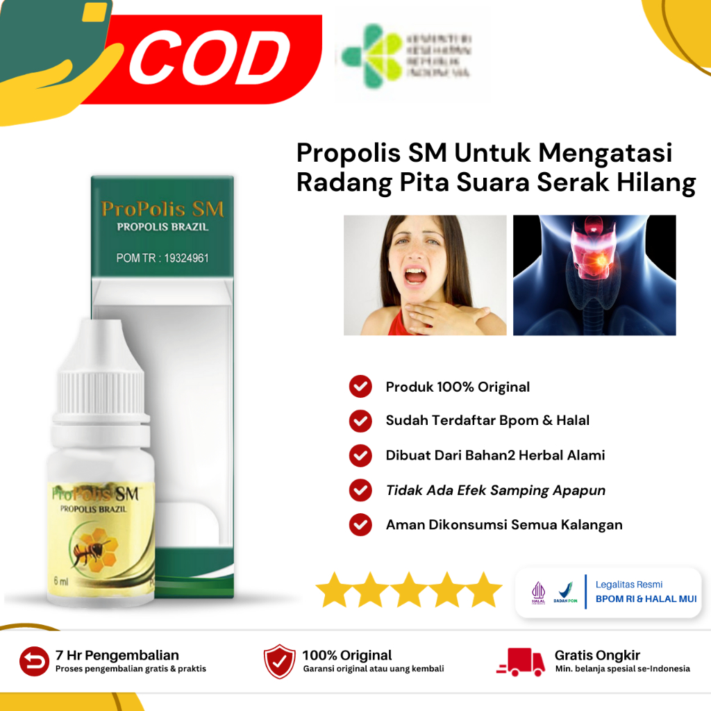 Jual Propolis SM - Obat Suara Serak Pita Suara, Obat Radang Pita Suara ...