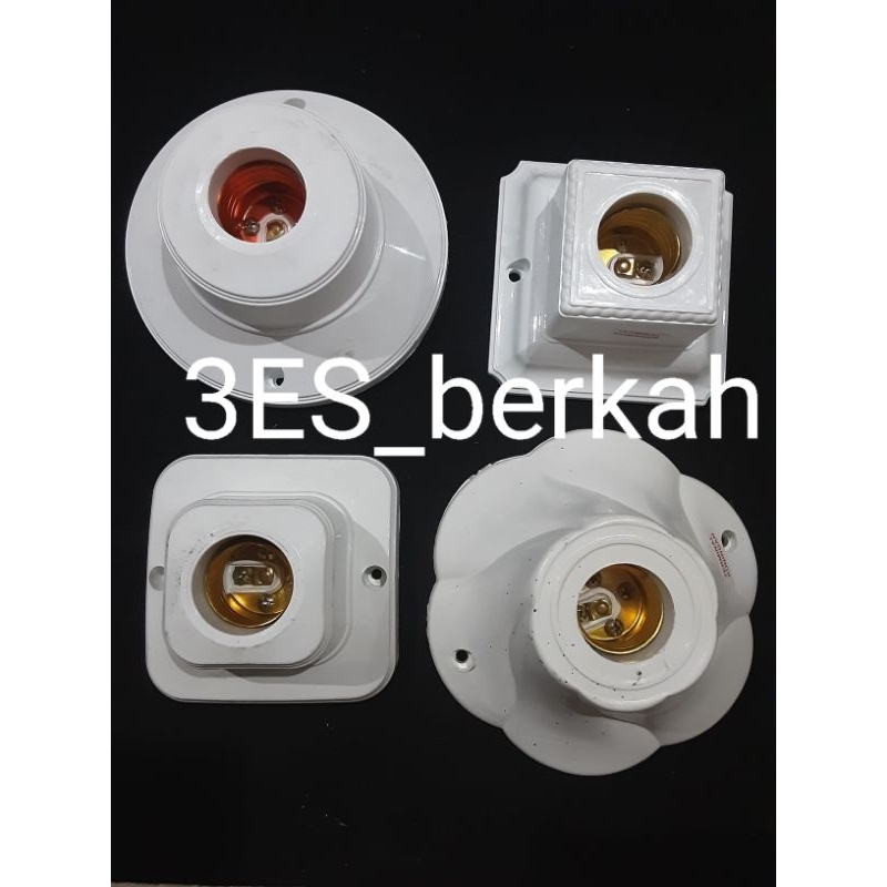 Jual fitting lampu plafon putih ekonomis berbagai macam mode | Shopee ...