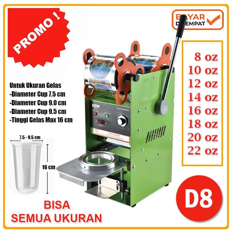 Jual Mesin Cup Sealer Mesin Press Gelas Plastik bisa Sealing Machine Alat penutup minuman Mesin ...
