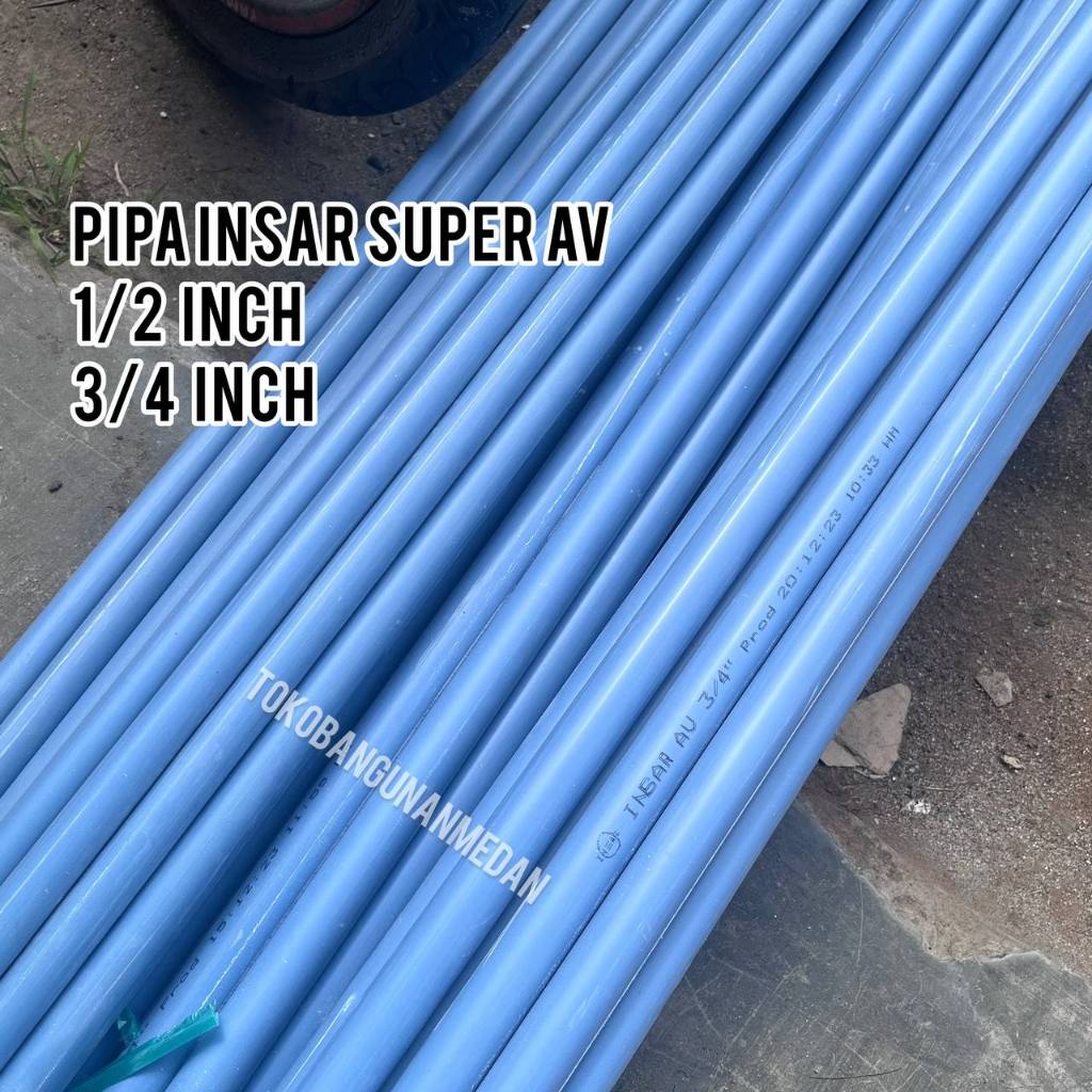 Jual PER 1 METER - PIPA AIR TIRTA AV Biru 1/2 INCH dan 3/4 INCH - 1 ...