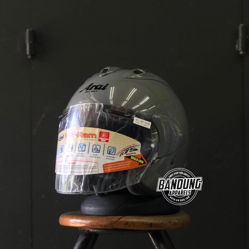 Jual Arai VZ Ram Modern Grey Glossy Arai Half face modern grey | Shopee ...