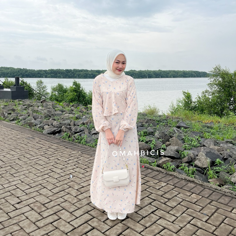 Jual Himari Dress korean vintage- Dress Korea- Dress crinkle - Dress ...