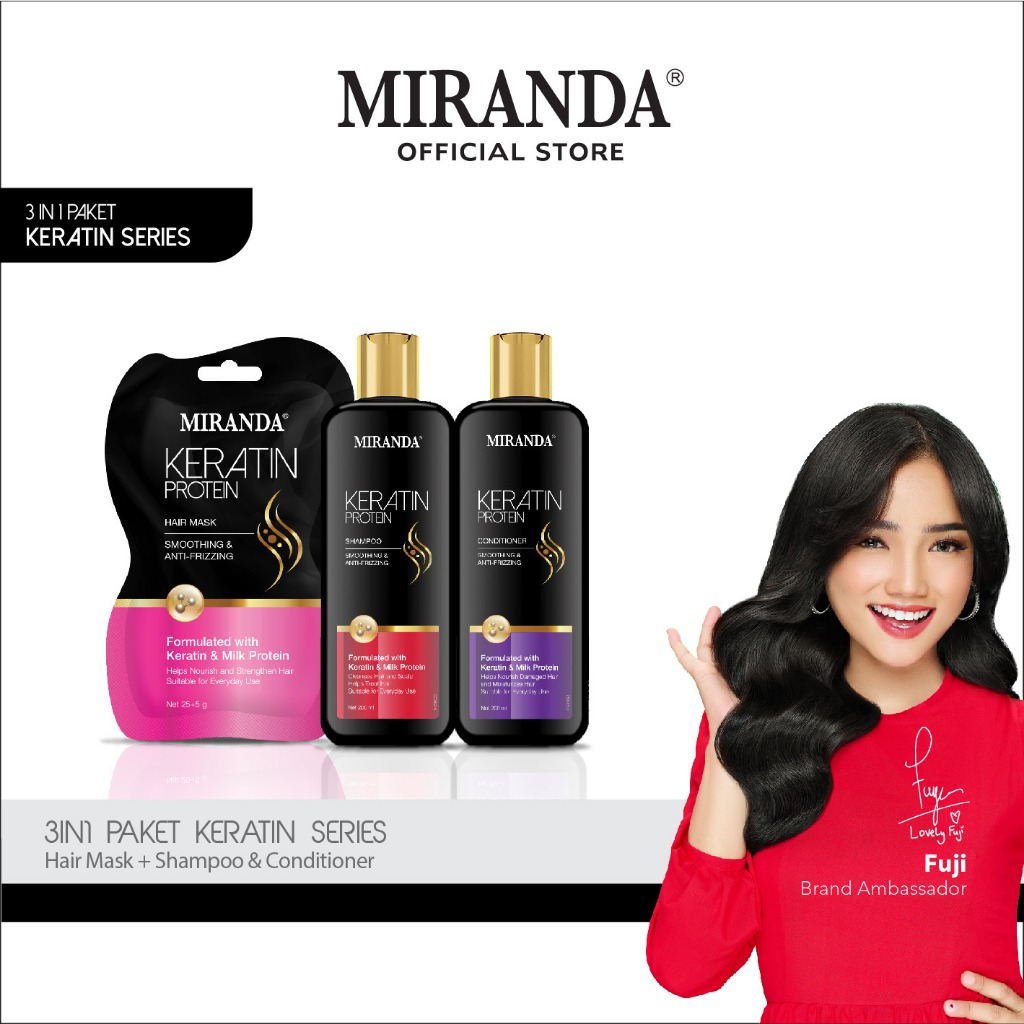 Jual Miranda Keratin Protein Series Hair Treatment Package (New Formula ...