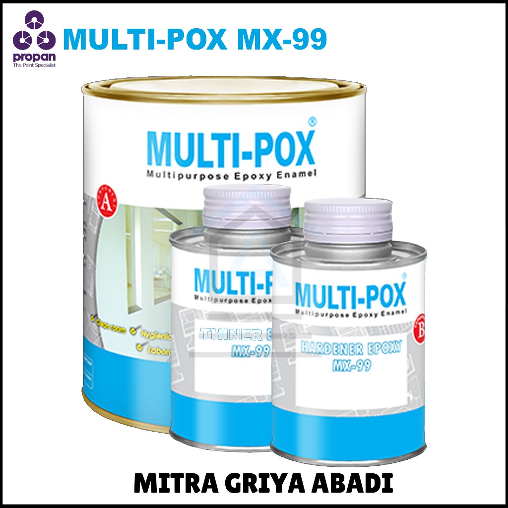 Jual Cat Lantai Propan Multipox MX-99 1Liter Set | Shopee Indonesia