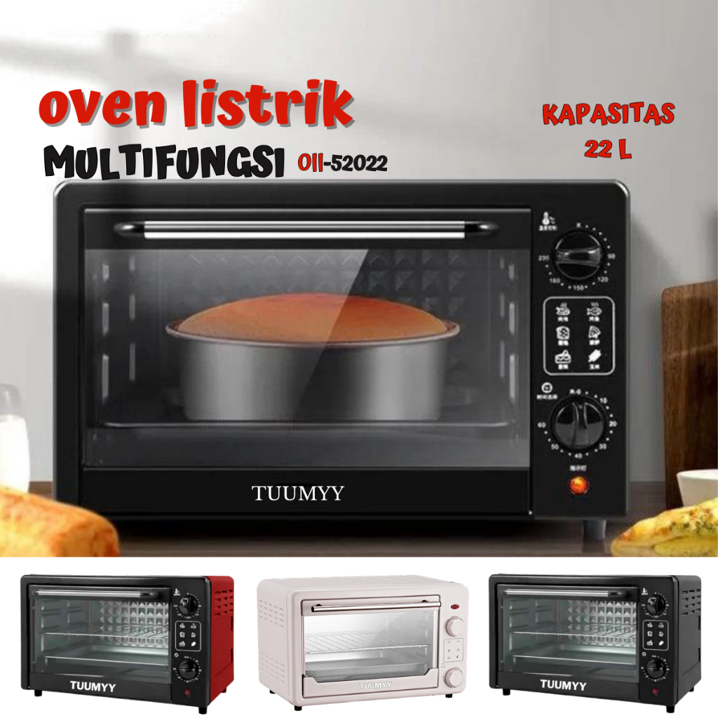 Jual OVEN LISTRIK 22 LITER KAPASITAS JUMBO ELEKTRIC OVEN MULTIFUNGSI ...
