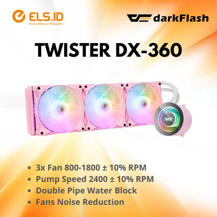 Jual Twister DX-360 DarkFlash Liquid CPU Cooler - Pink | Shopee Indonesia