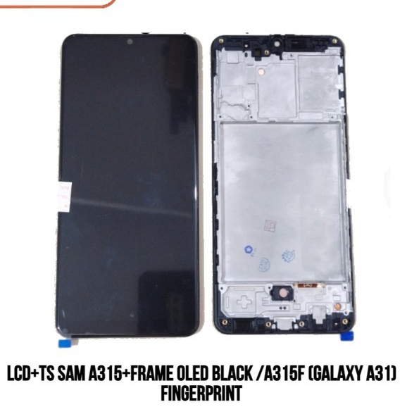 Jual LCD FS+FRAME SAM A31/A315 OLED BLACK | Shopee Indonesia