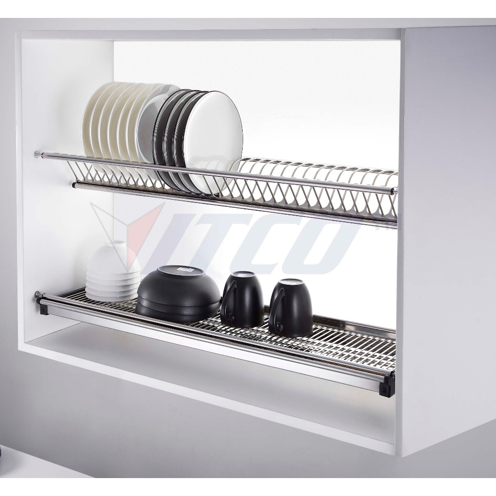 Jual VITCO SC 900 - Dish Drip Rak Piring Gantung Kabinet 90CM | Shopee ...