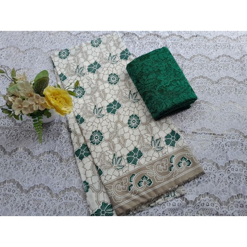 Jual Set batik bahan kebaya brokat renda ori ready meteran | Shopee ...