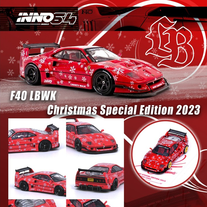 Jual INNO64 Inno Ferrari F40 LBWK Christmas Special Edition 2023 ...