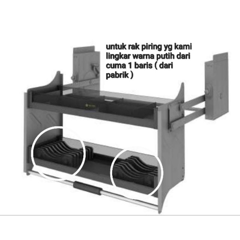 Jual Rak elevator 60CM serbaguna rak piring tarik kebawah rak mangkok rak gelas | Shopee Indonesia