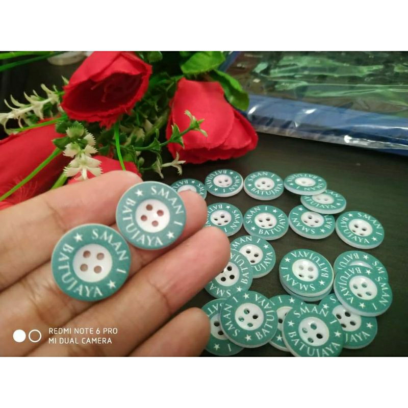 Jual Kancing Custom Brand Nama Tulisan Merek Sendiri 1000pcs | Shopee ...