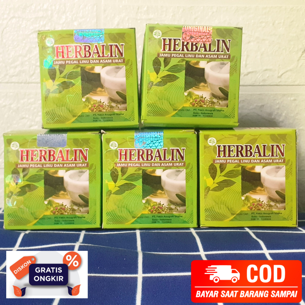 Jual Kapsul Herbalin Obat Asam Urat isi 10 Sachet | Shopee Indonesia