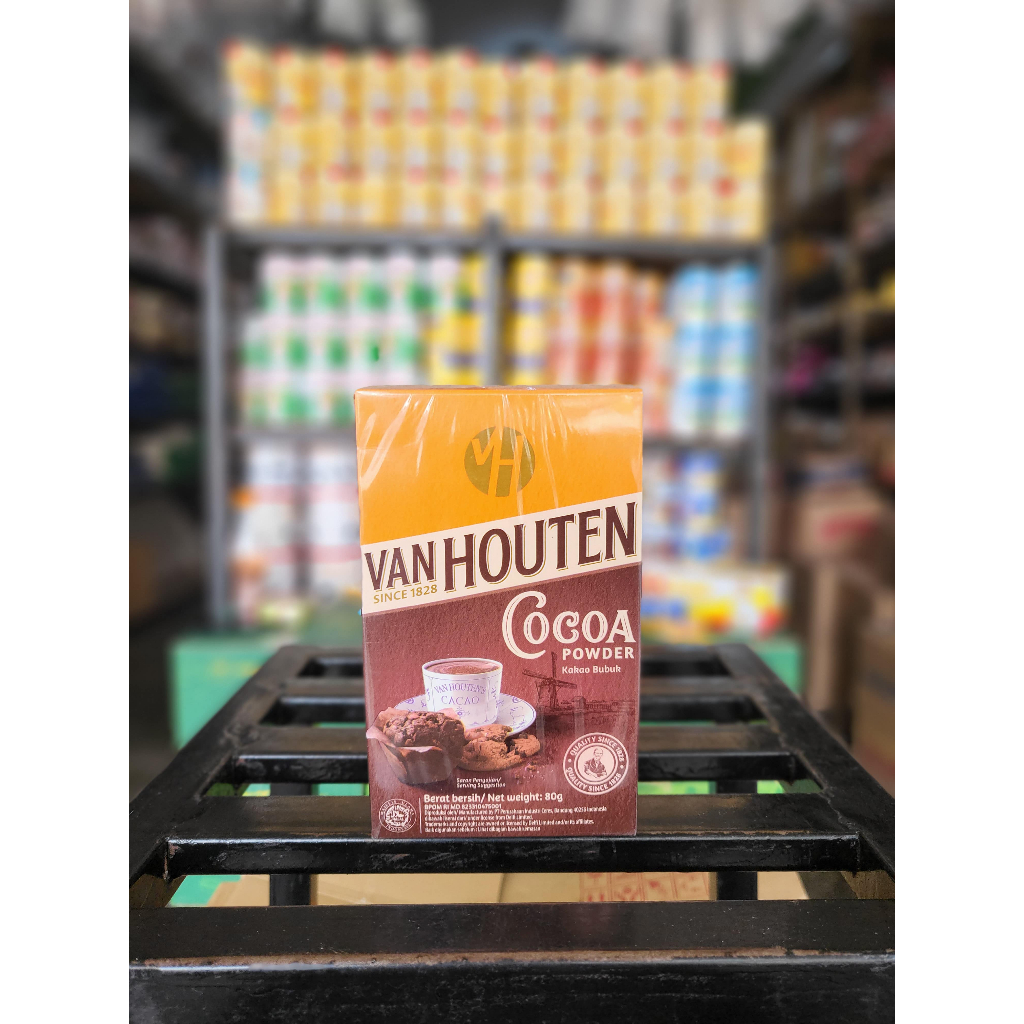 Jual Coklat Bubuk Cocoa Powder Van Houten Ukuran 80 gr / 40 gr | Shopee ...