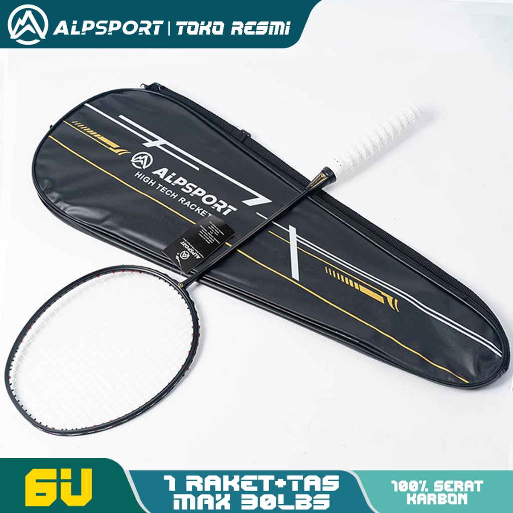 Jual ALPSPORT RR【2Raket + Tas】4U G5 100% Serat Karbon Penuh Desain Asli ...