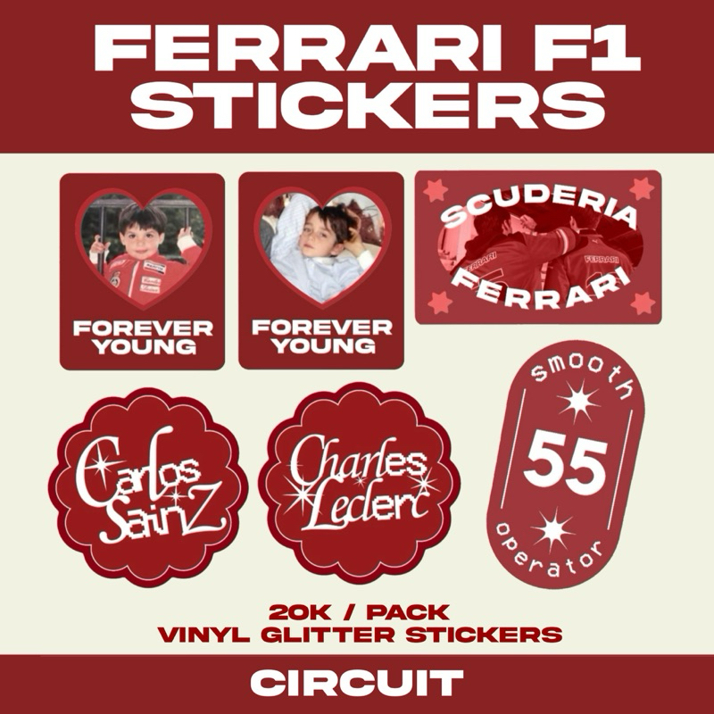 Jual ferrari f1 stickers | by circuit | Shopee Indonesia