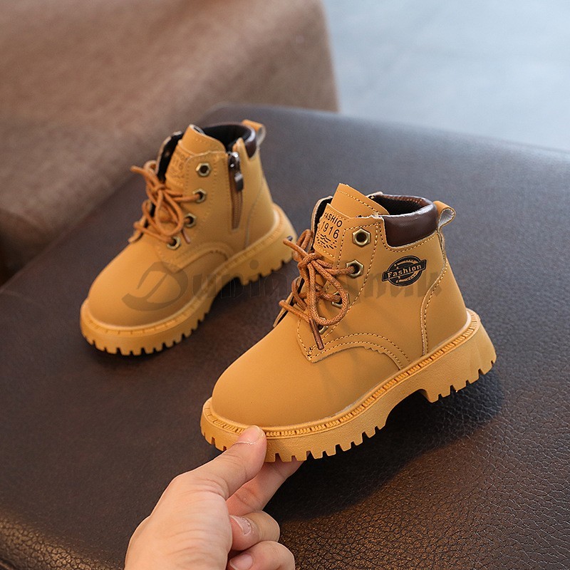 Jual [FREE BOX] SEPATU BOOTS KULIT ANAK KEREN / COD SEPATU BOOT ANAK ...